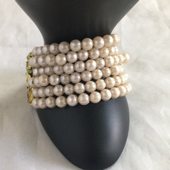 Jewelry | Pearl Stack And Golden Yellow Bracelet | Poshmark